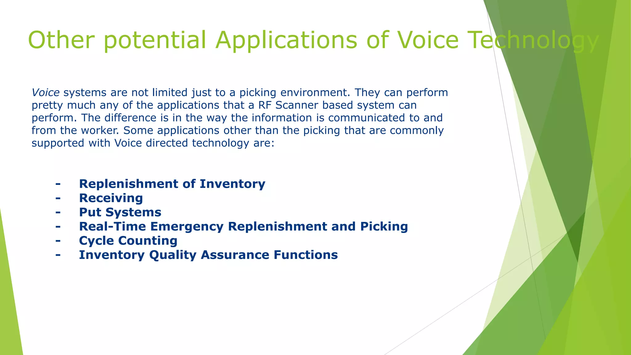 Voice picking technology | PPT