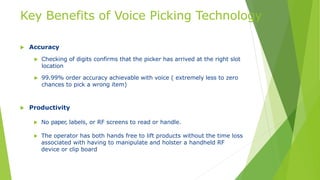 Voice picking technology | PPTX