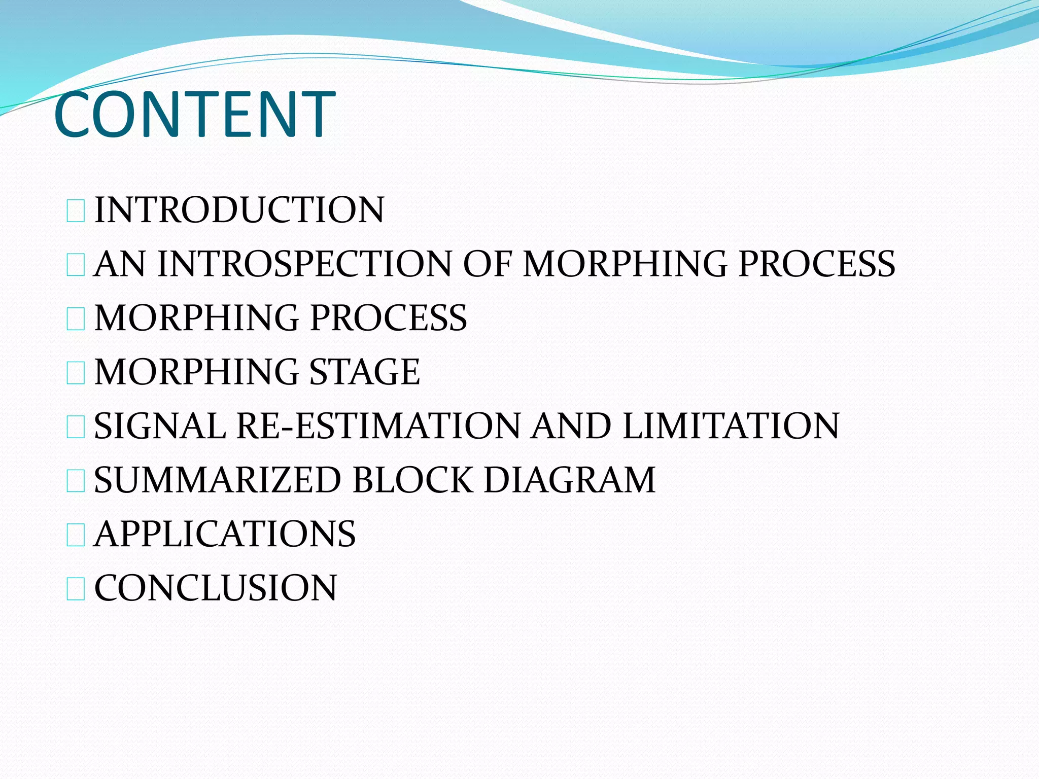 Voice Morping ppt | PPTX