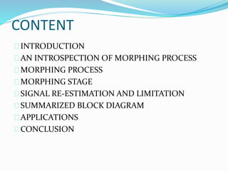 Voice Morping ppt | PPTX