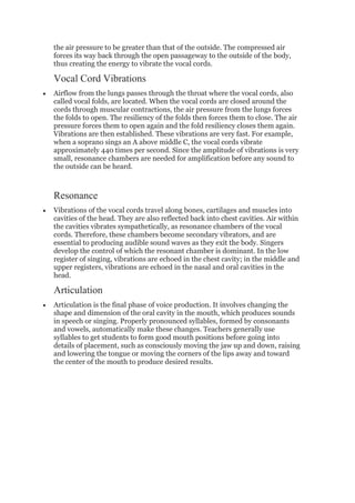 Stages of Voice production | DOCX