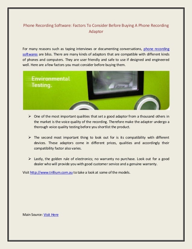 Voice Quality Testing