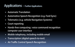Voice recognition | PDF | Digital Audio | Computer Software and Applications
