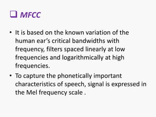 Voice recognition system | PPTX