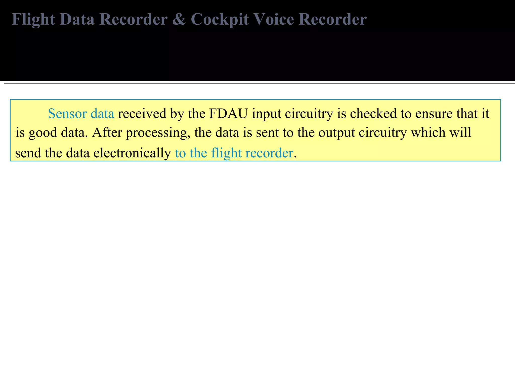 FDR and CVR of Aircrafts | PPT