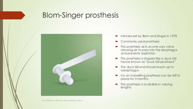 Voice rehabilitation following laryngectomy