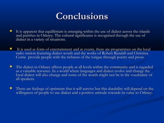 Voices Around Orkney [Tom Rendall] | PPT | Technology & Computing