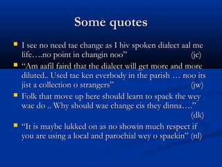 Voices Around Orkney [Tom Rendall] | PPT | Technology & Computing