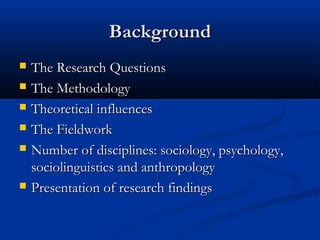 Voices Around Orkney [Tom Rendall] | PPT | Technology & Computing