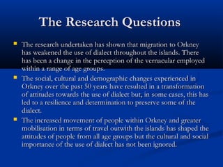 Voices Around Orkney [Tom Rendall] | PPT | Technology & Computing