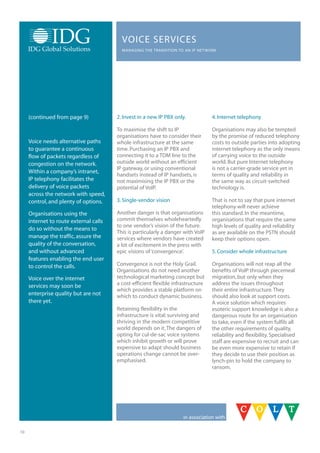 COLT Telecom - Voice Services Managing the transition to an IP Network ...
