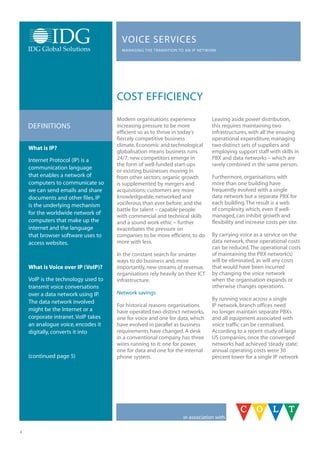 COLT Telecom - Voice Services Managing the transition to an IP Network ...