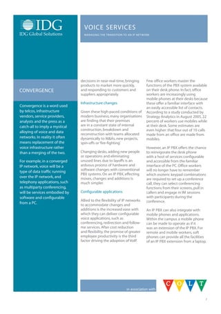 COLT Telecom - Voice Services Managing the transition to an IP Network ...