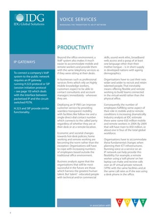 COLT Telecom - Voice Services Managing the transition to an IP Network ...