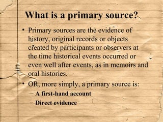 Primary Source Pictures