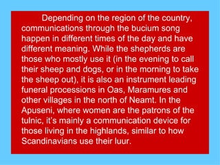 Voices Of Angels Resounding From Bucium Tunes | PPT