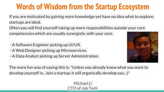 Breaking Into Startups as A Developer | PPT