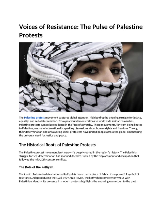 Voices of Resistance The Pulse of Palestine Protests.docx