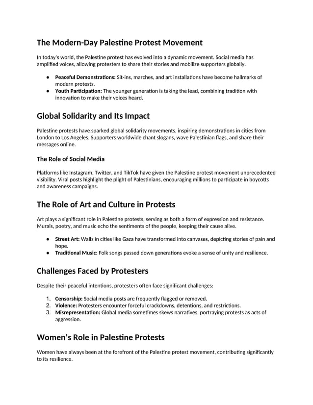 Voices of Resistance The Pulse of Palestine Protests.docx