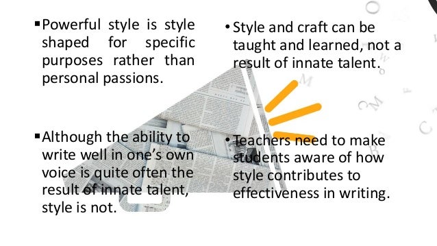 Voice & style in Writing by Darsie Bowden