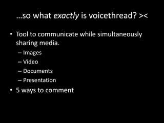 Voicethread | PPT