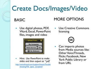 VoiceThread for Interactive Projects | PPT