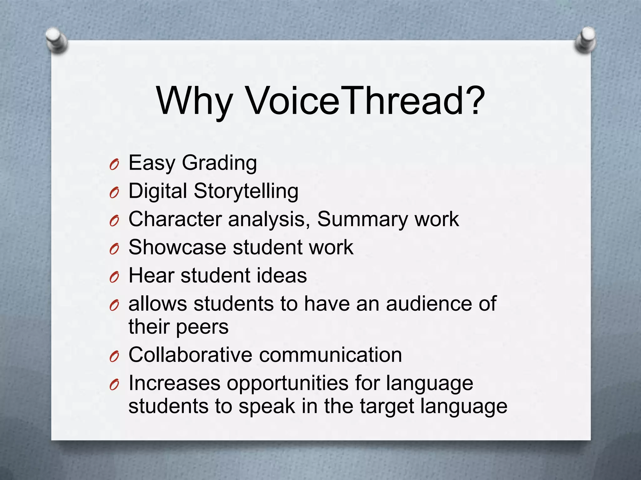 Voice thread 101 | PPTX