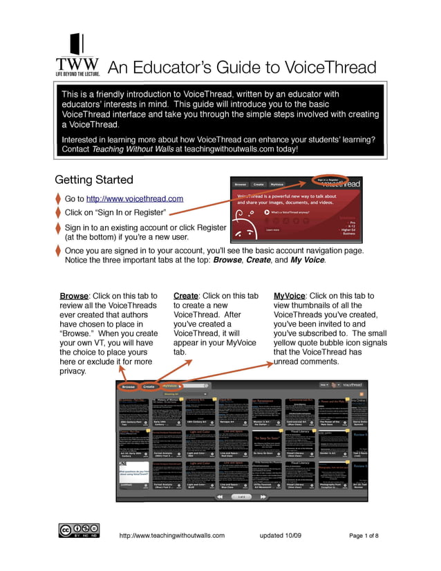 Voicethread Intro | PDF