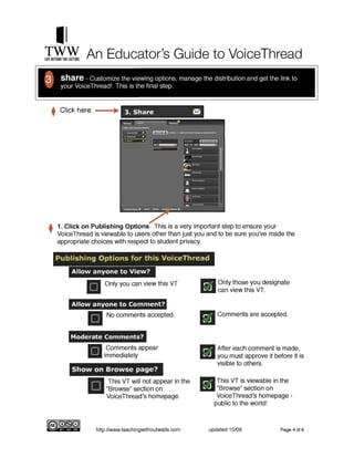 Voicethread Intro | PDF