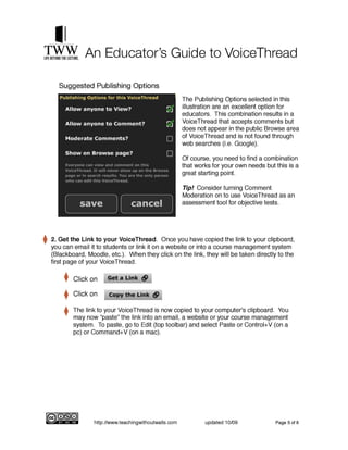 Voicethread Intro | PDF