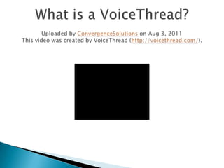 Voice thread in the classroom | PPTX