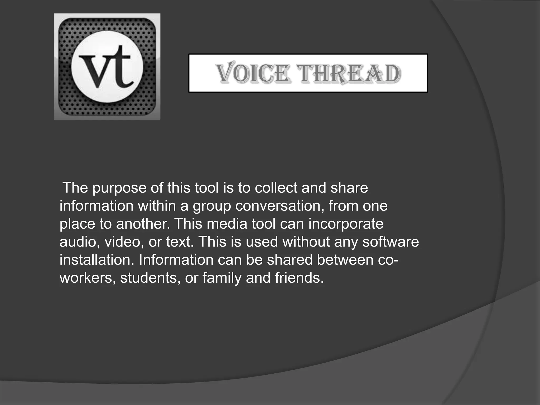 Voicethread presentation | PPTX