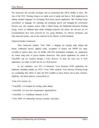 voice browser | DOCX