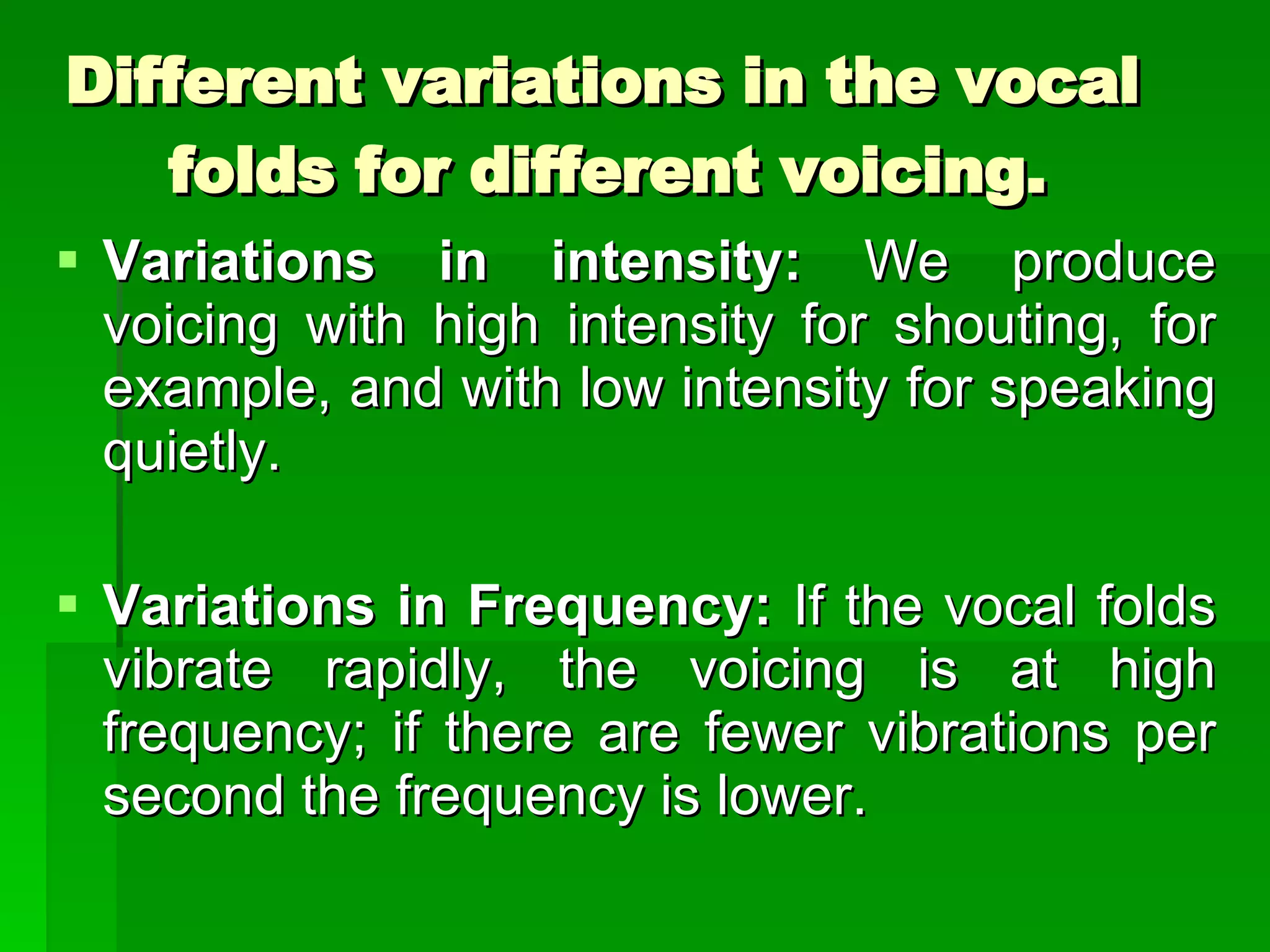 Voicing And Consonants | PPT