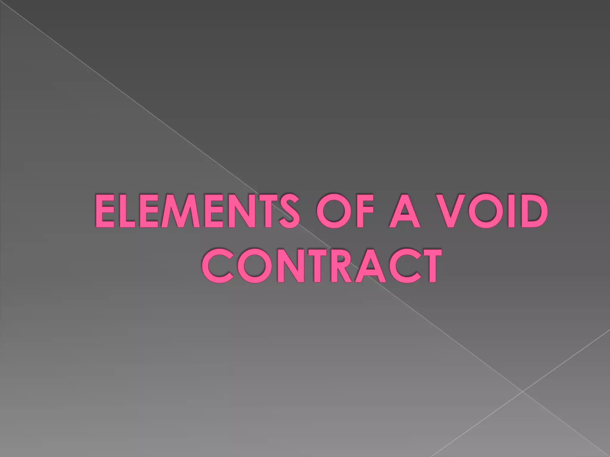Void agreement | PPTX