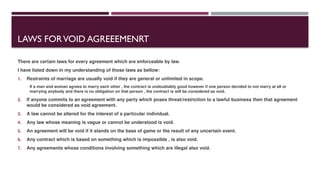 Void Agreement ppt for law sem 1 mumbai un. | PPTX