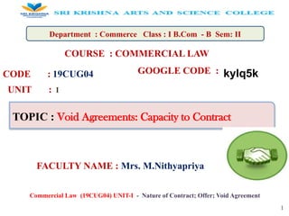 Void Agreement and Capacity of Conntract.pptx