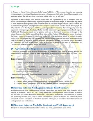 Void agreement and how a contract become voidable | PDF