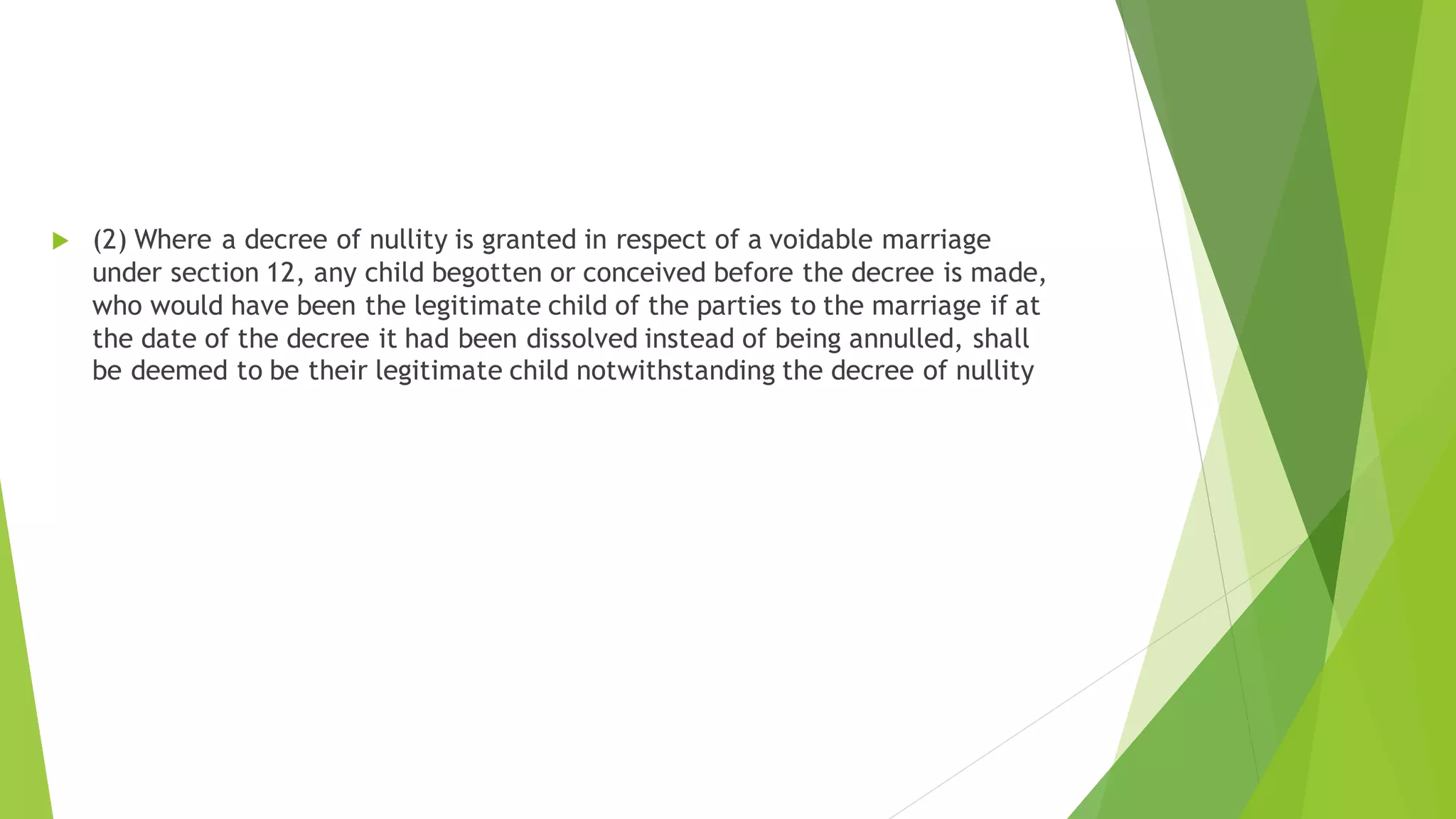 Void And Voidable Marriage Ppt Pdf