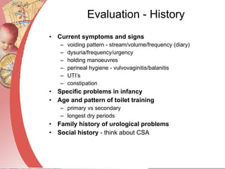Voiding Disorders In Children | PPT