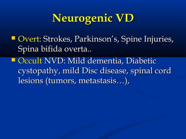 Voiding dysfunction A Simple Approach Towards Understanding and ...