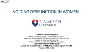 Voiding dysfunction in female final presentation | PPTX
