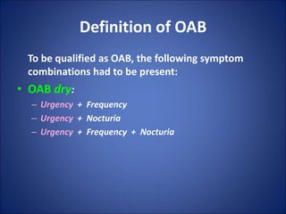 VOIDING DYS TEACHING Overactive_Bladder management plane..ppt