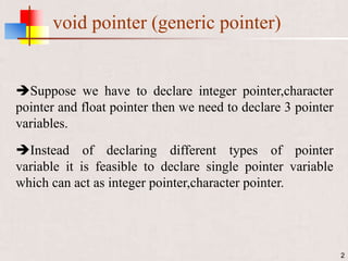 Void pointer in c | PPT
