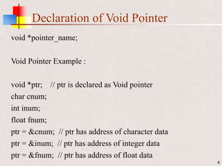Void pointer in c | PPT