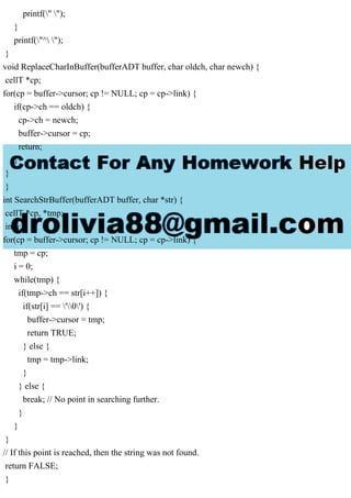 void ReplaceCharInBuffer(bufferADT buffer, char oldch, char newch);.pdf ...