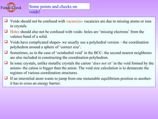 crystal consist of voids ...... | PPT