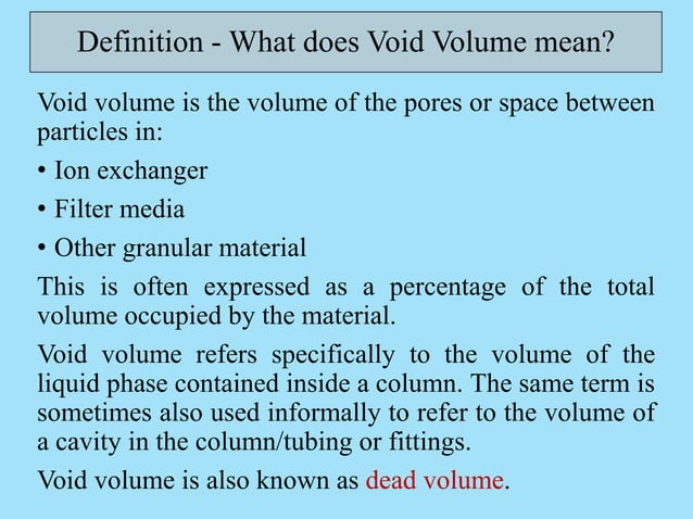 Void volume | PPTX