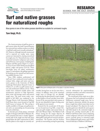 Turf and Native Grasses for Naturalized Roughs - Golf Institute | PDF ...
