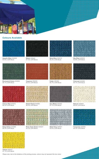 Shade Sail Specification - 340PRO | PDF